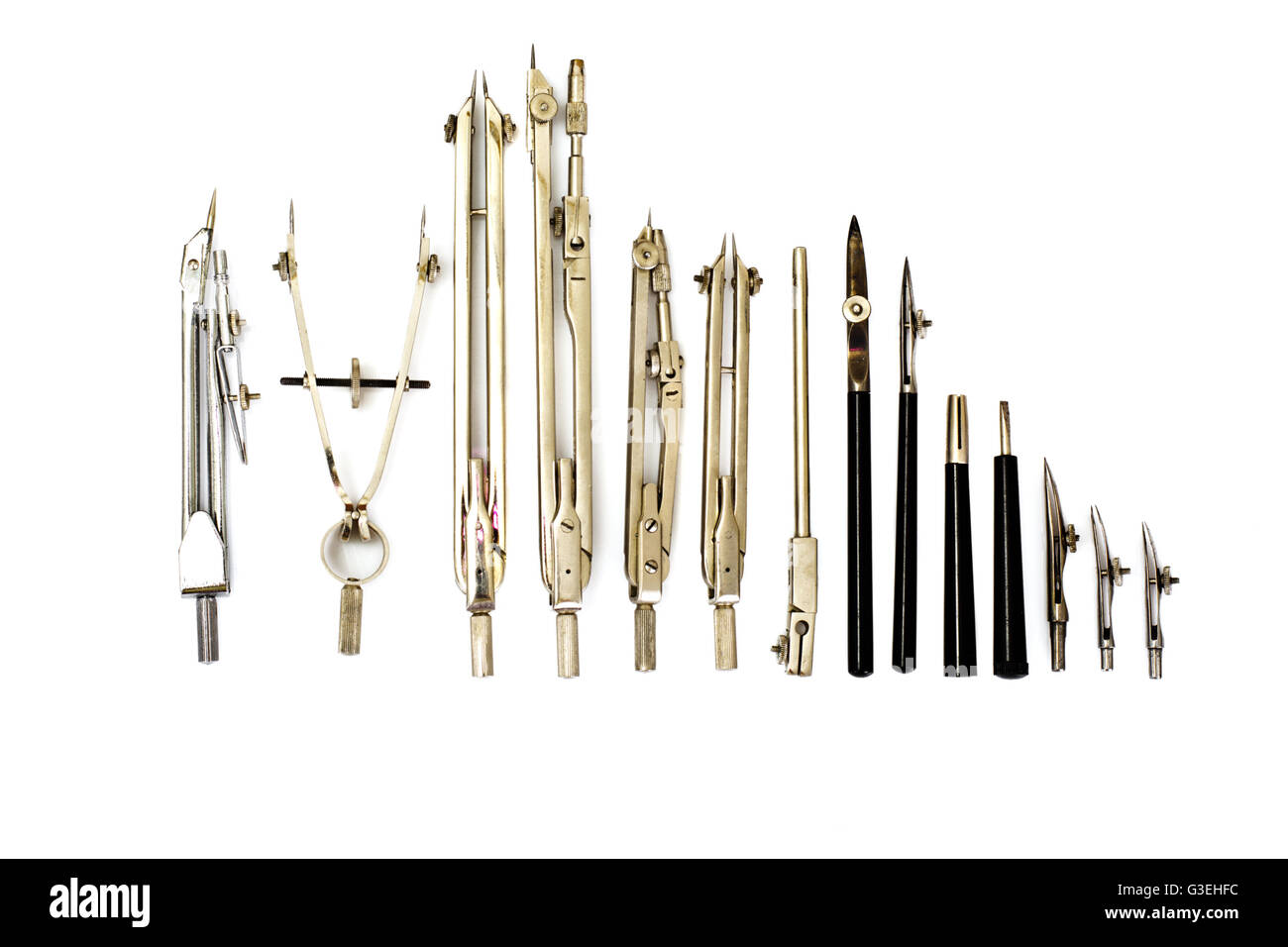 Drafting instruments Cut Out Stock Images & Pictures - Alamy