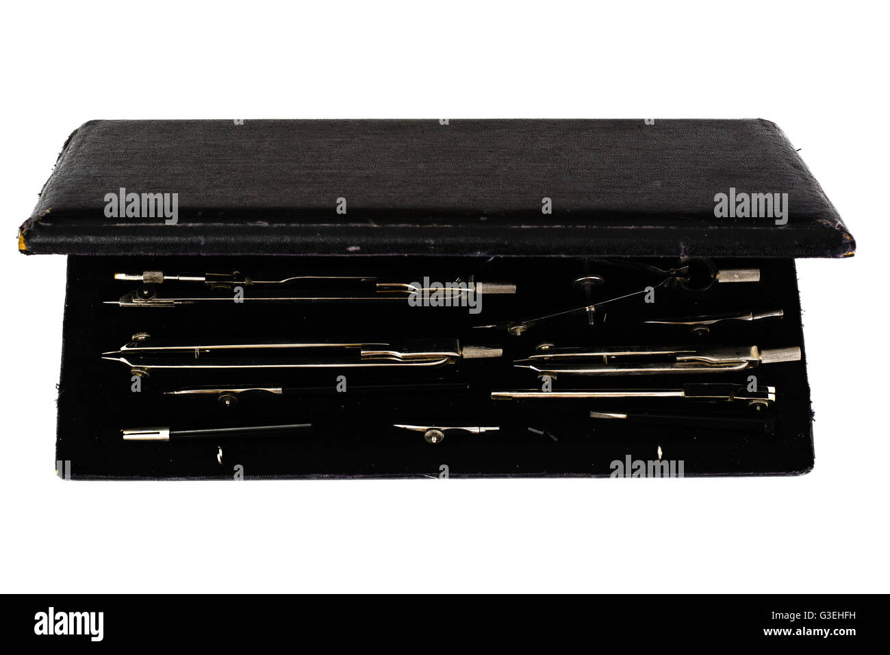 Pair of Compasses and Other Drawing Instruments Stock Photo - Alamy