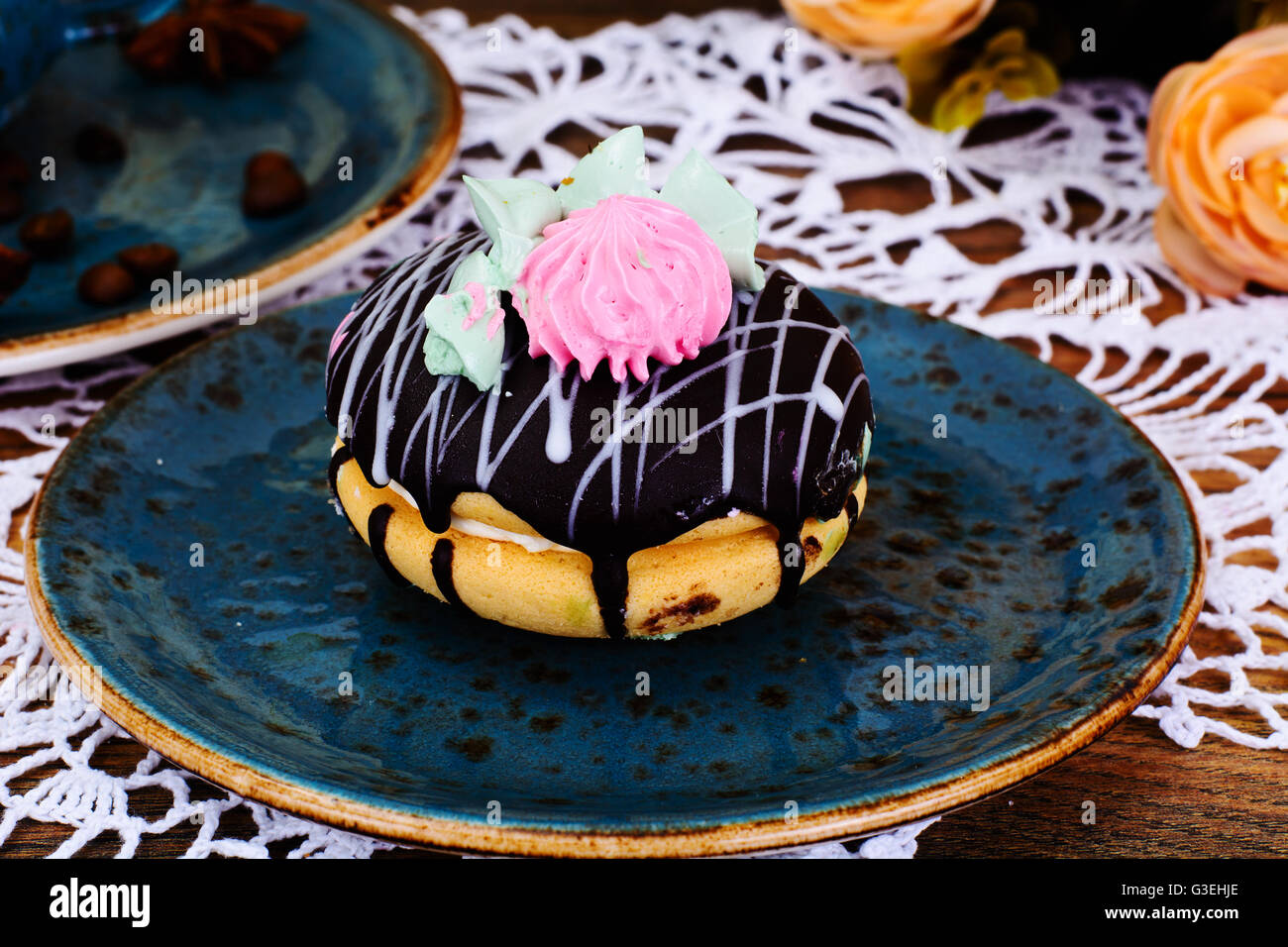 Sweet Cake Bush Stock Photo - Alamy
