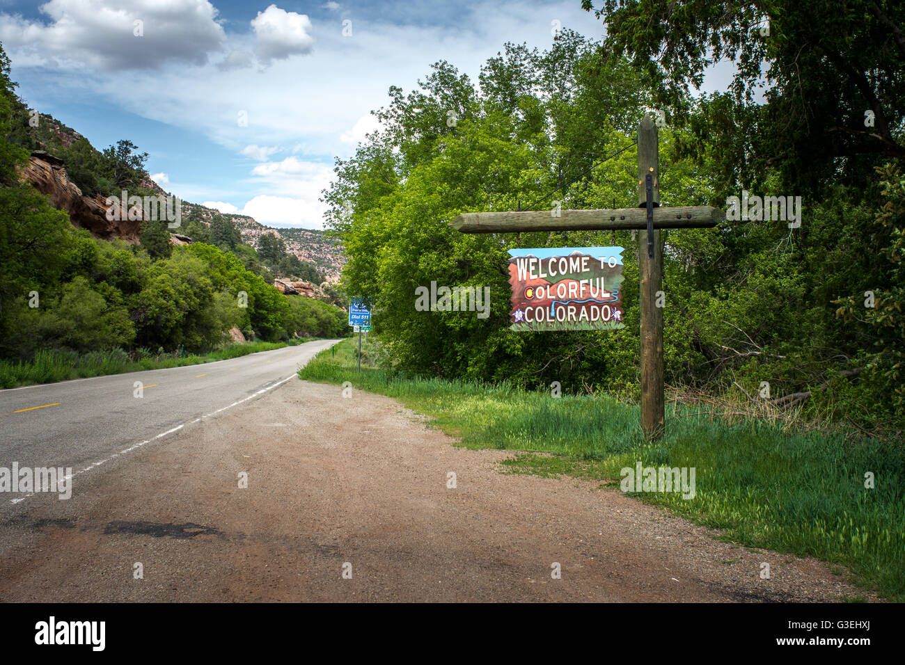Colorado welcome sign hi-res stock photography and images - Alamy
