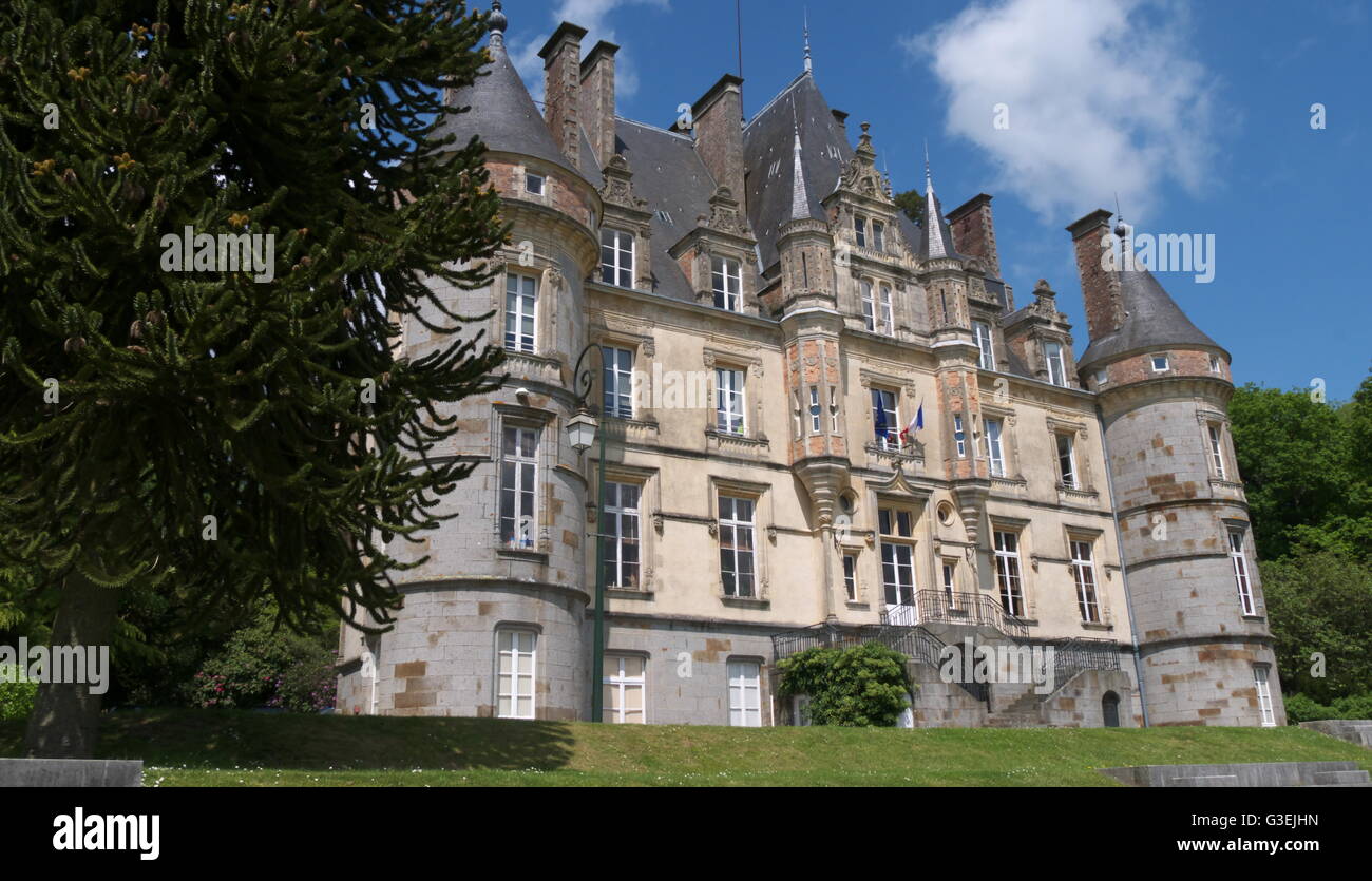 Chateau de la Roche Bagnoles De Lorne, Orne Normandy France Stock Photo ...