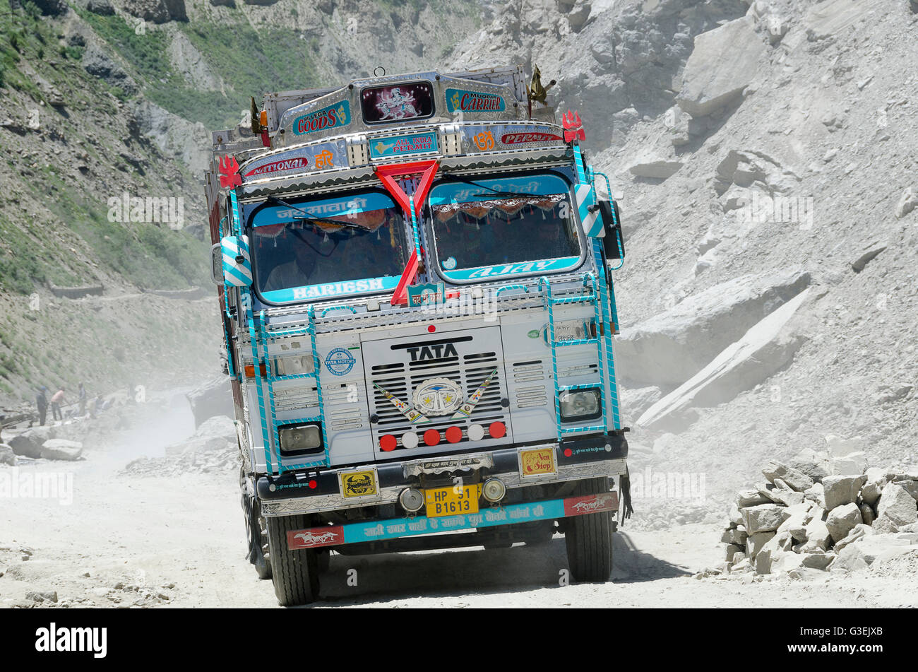 Indian truck front hi-res stock photography and images - Alamy