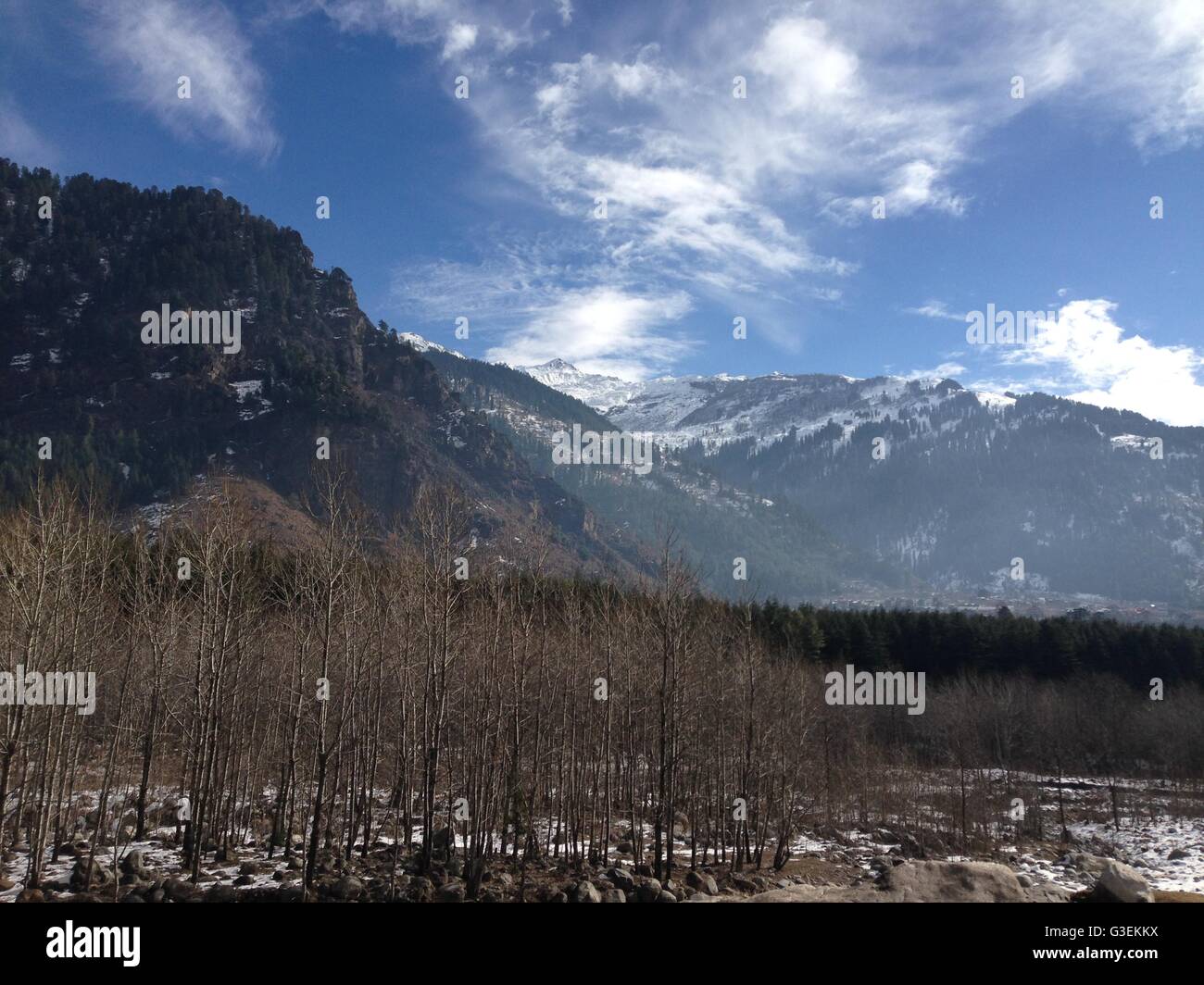 dry india, snow, sky Stock Photo - Alamy