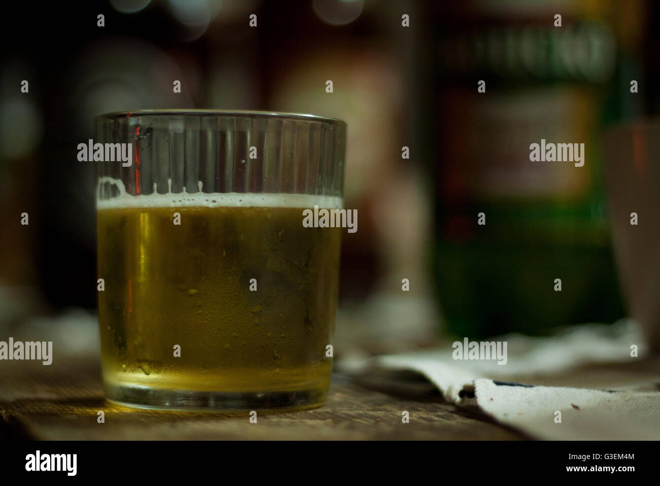 Typical Macedonian Beer, Skopje Macedonia Stock Photo - Alamy