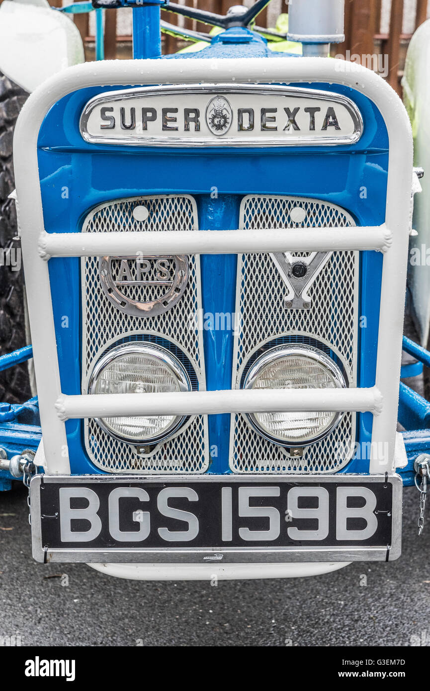 Car portrait of a Super Dexta general purpose farm tractor Stock Photo ...