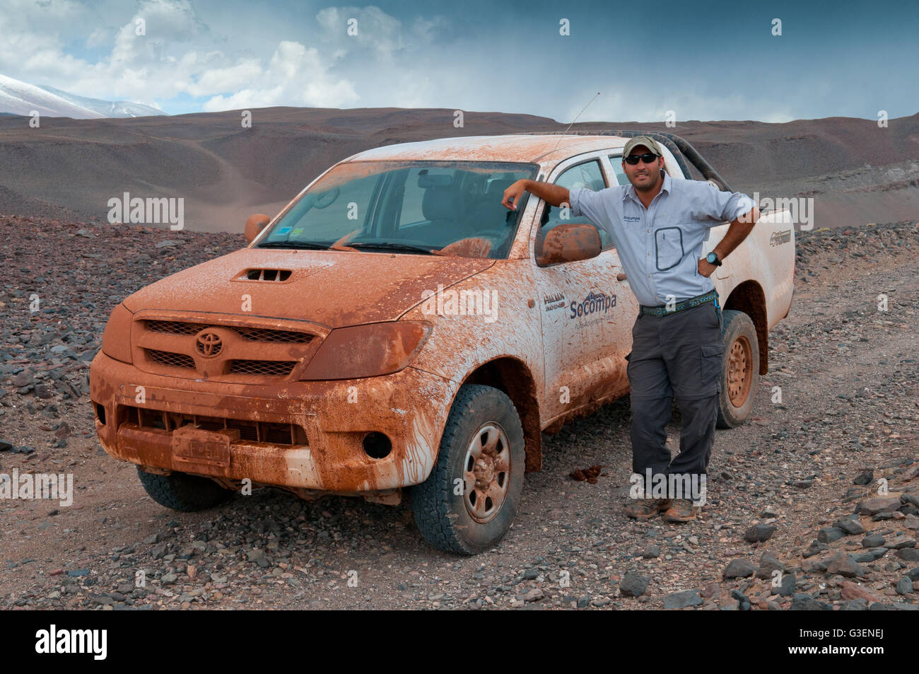 Towards Antofalla 4WD Track Road Mud Stock Photo - Alamy