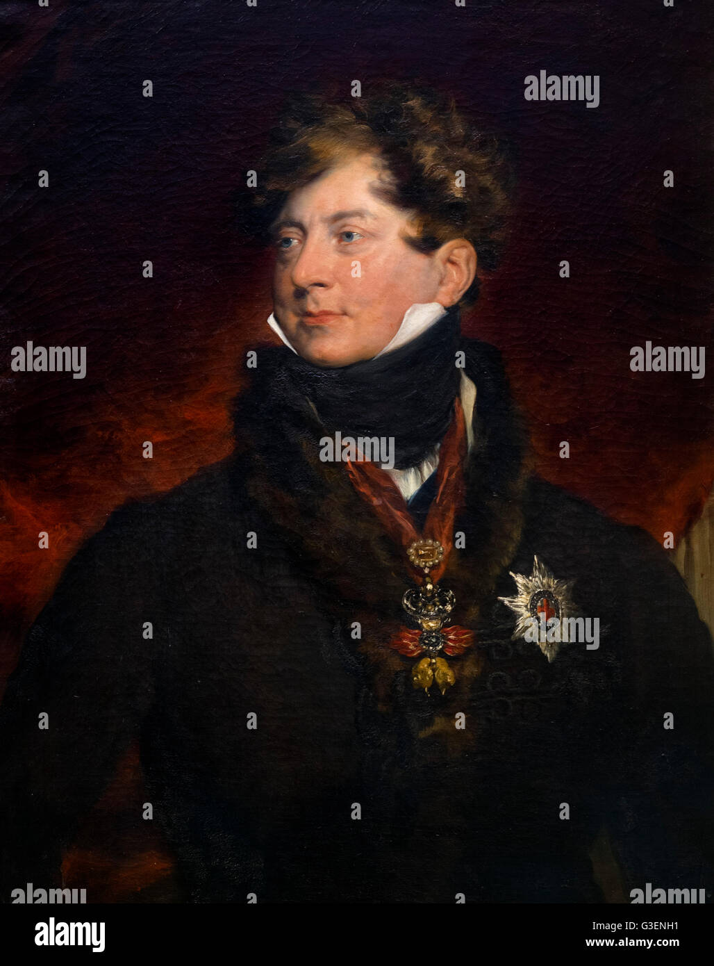 George IV. Portrait of King George IV (George Augustus Frederick; 1762 ...