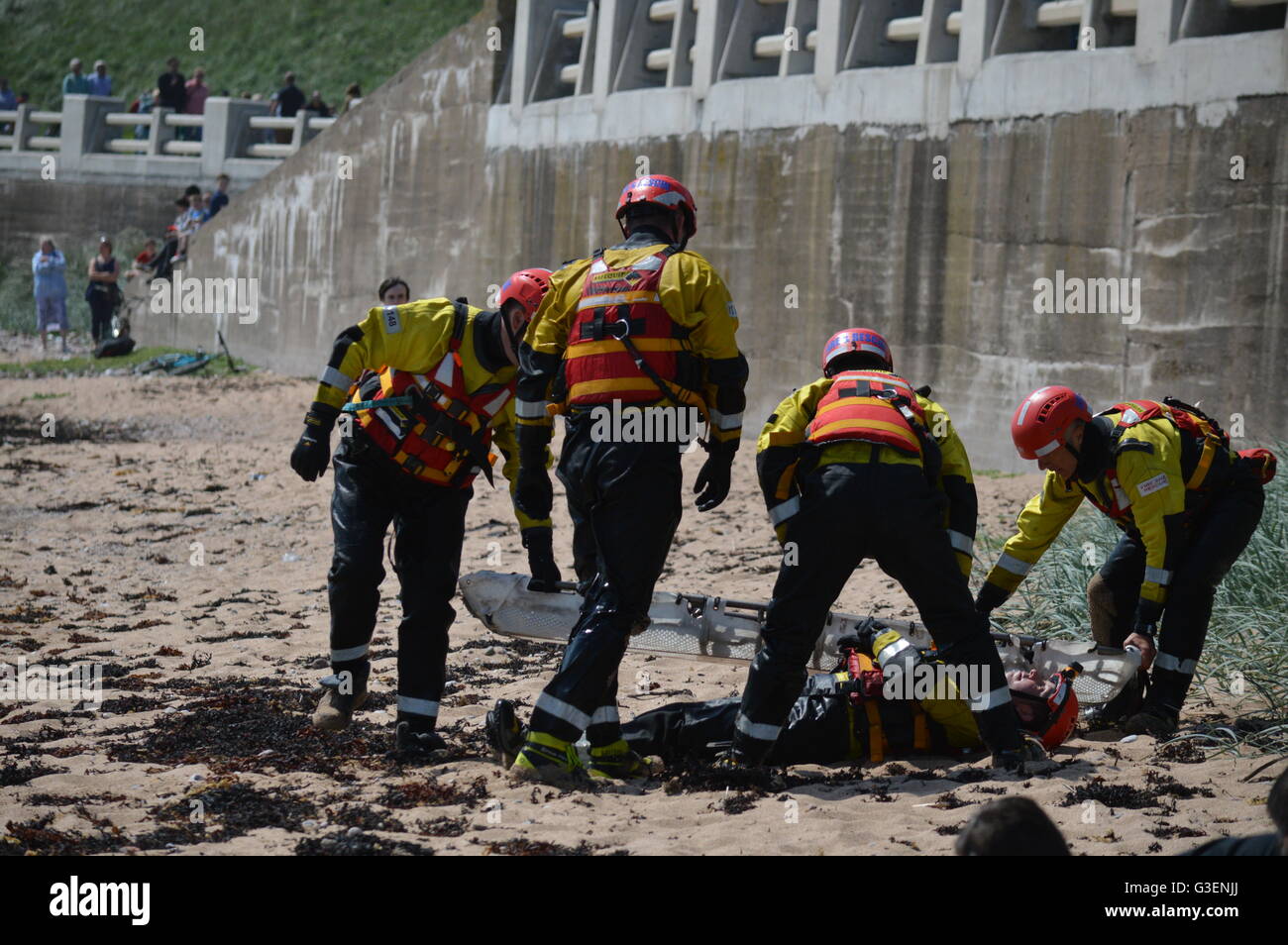 Scottish Fire And Rescue Service Water Rescue / line Rescue Exercise ...