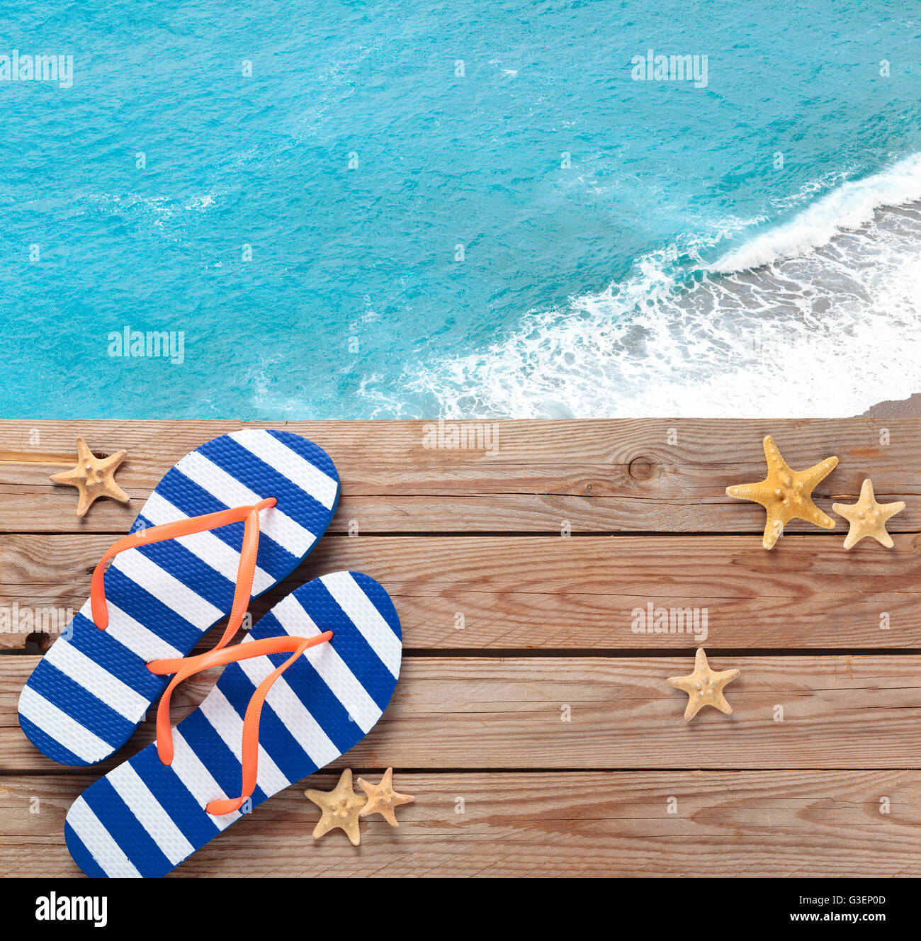 Summer flip flops hi-res stock photography and images - Alamy