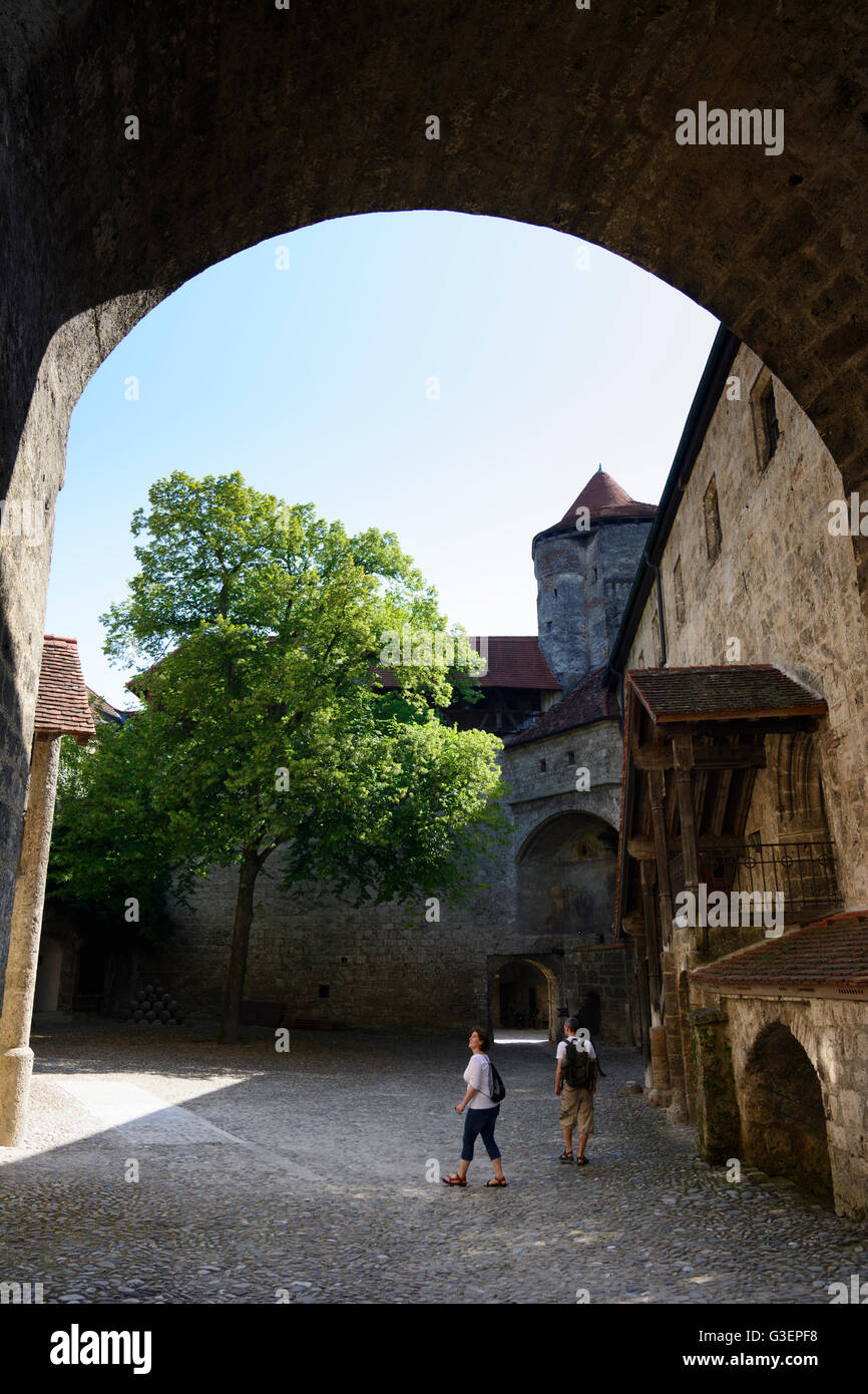 Castle : courtyard of the main castle, Germany, Bayern, Bavaria ...