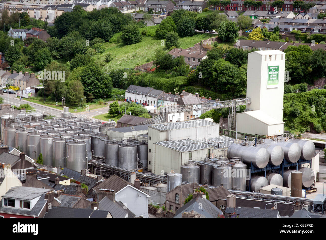 Murphy's Brewery from the St Anne's Church Tower, Shandon Cork Ireland ...
