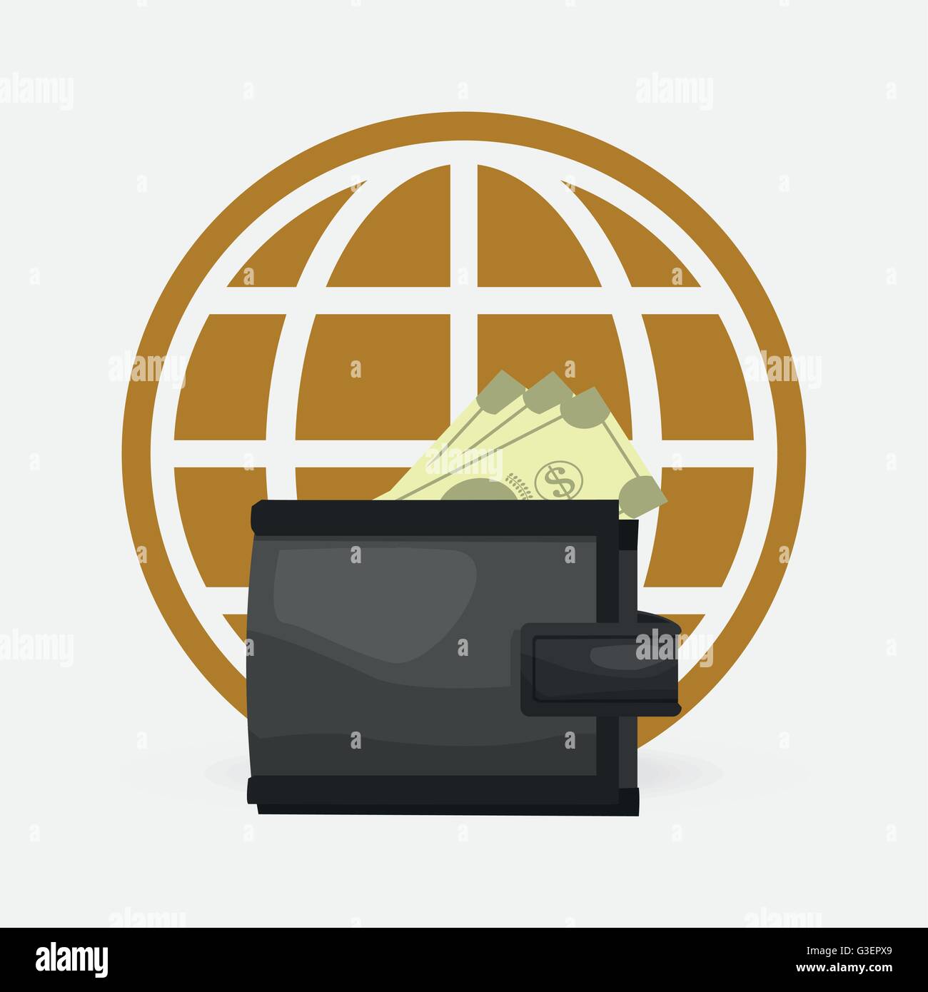 Money design. Financial item icon. White background, isolated ...