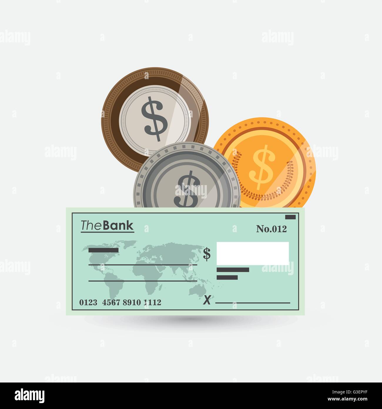 Money design. Financial item icon. White background, isolated ...