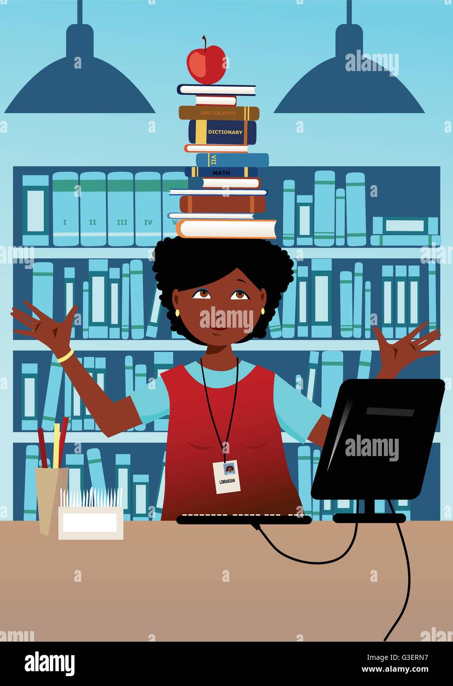 Library african american Stock Vector Images - Alamy