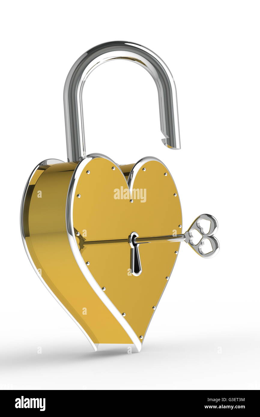 Heart shaped key and lock hi-res stock photography and images - Alamy