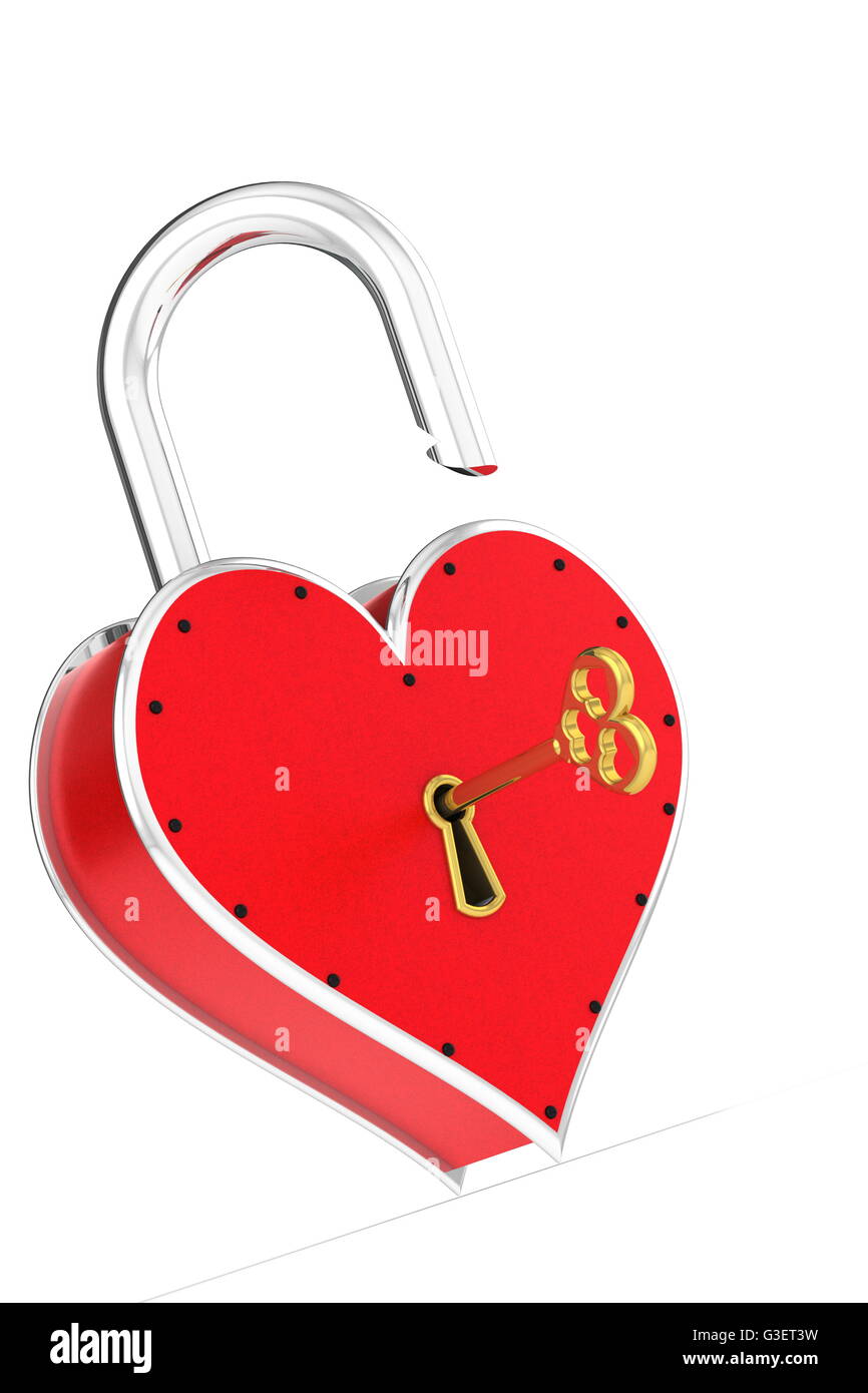 Heart shaped key and lock hi-res stock photography and images - Alamy