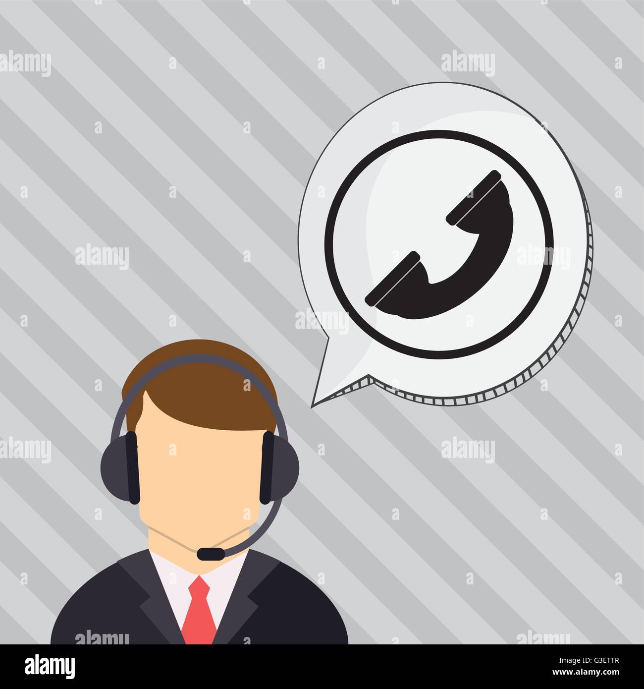 Call center design. Communication icon. flat illustration, vecto Stock ...
