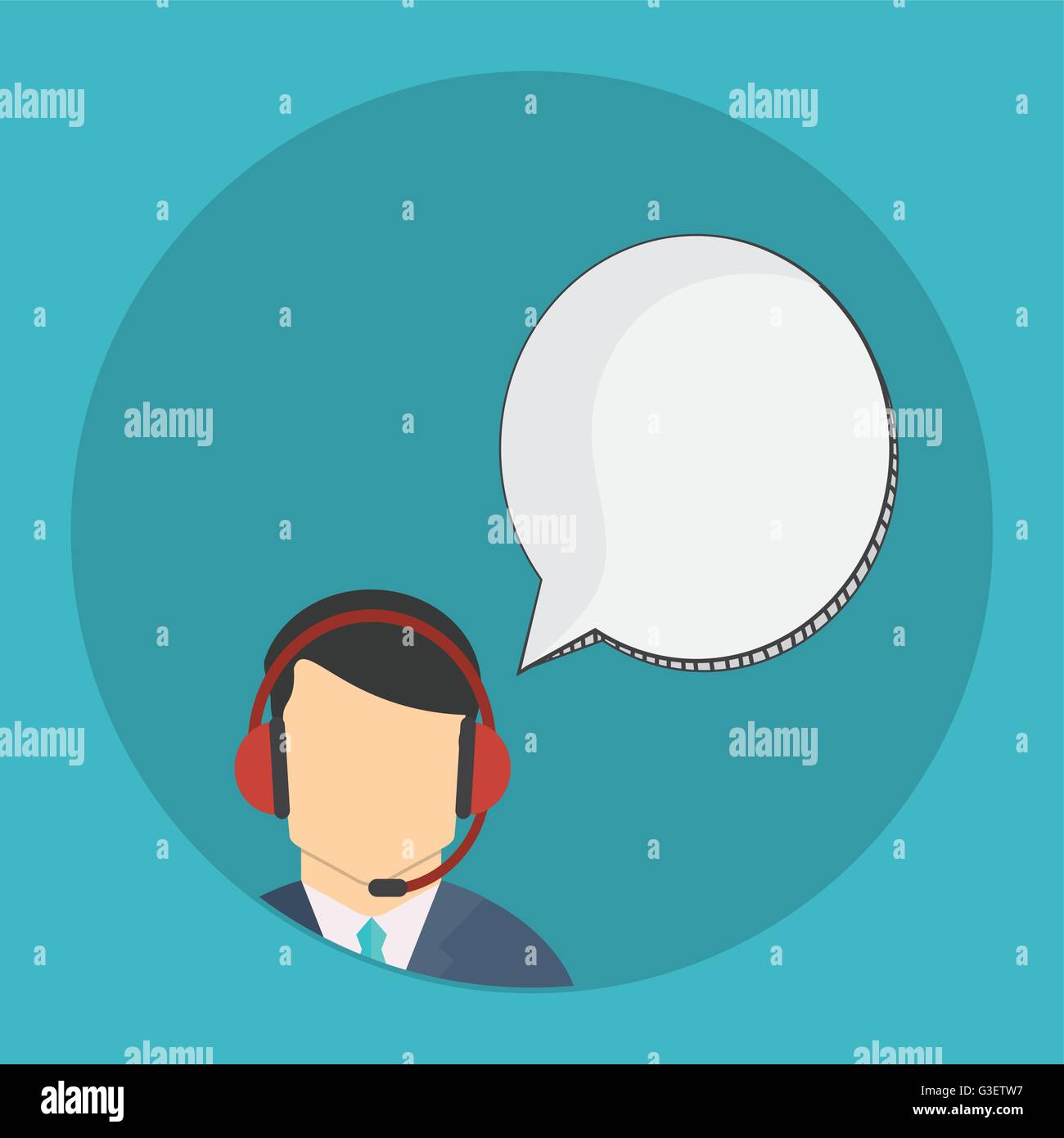 Call center design. Communication icon. flat illustration, vecto Stock ...