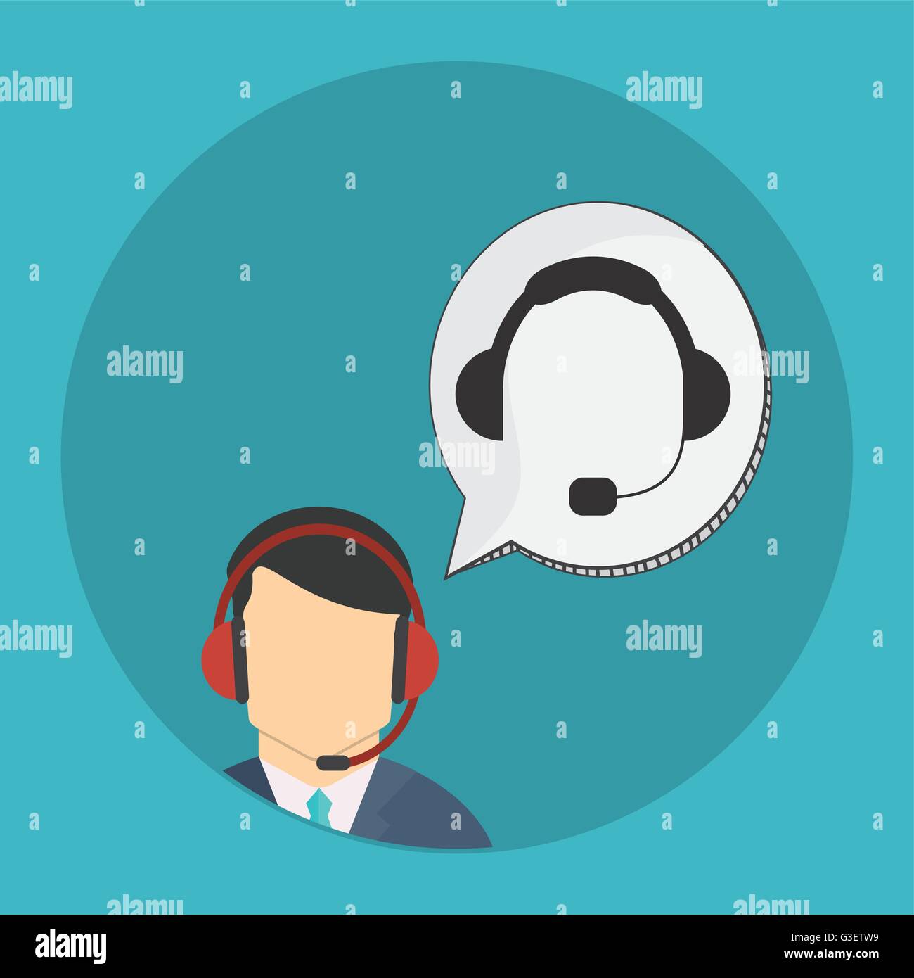 Call center design. Communication icon. flat illustration, vecto Stock ...