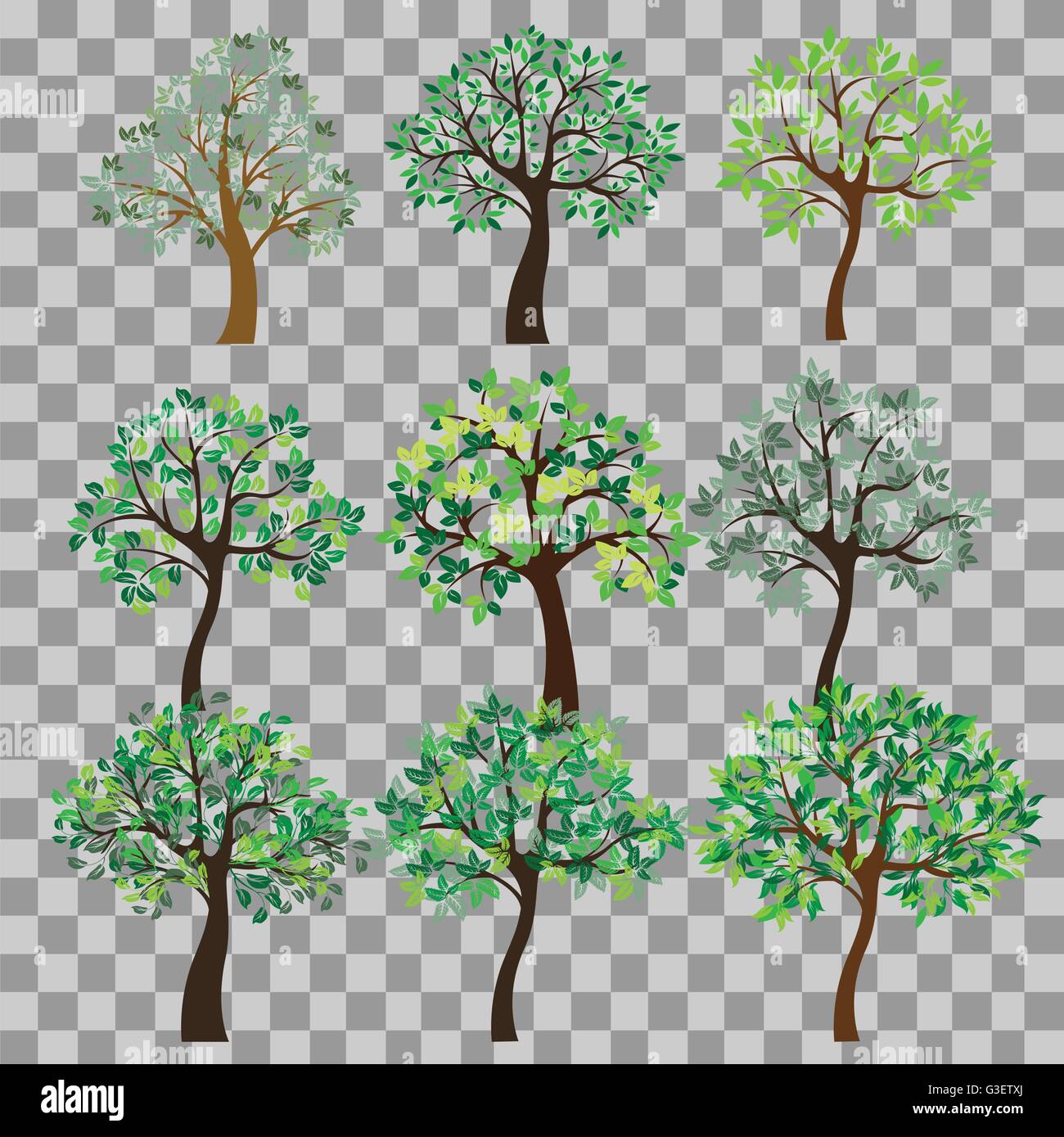 Vector tree illustration Stock Vector Image & Art - Alamy