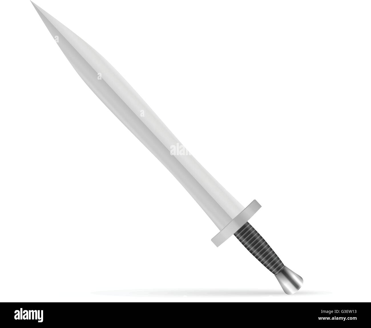 Sword on a white background. Vector illustration Stock Vector Image ...