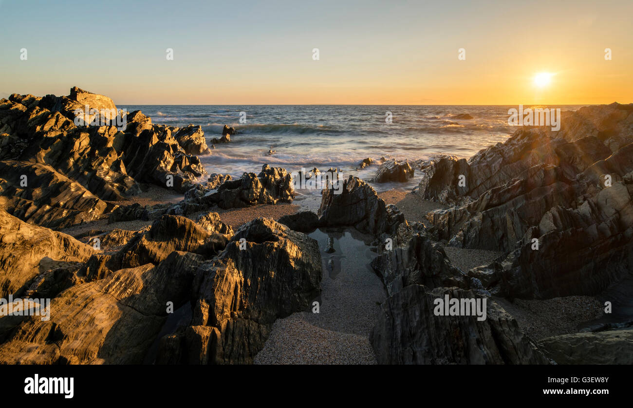 Beautiful calm seascape sunset landscape hi-res stock photography and ...