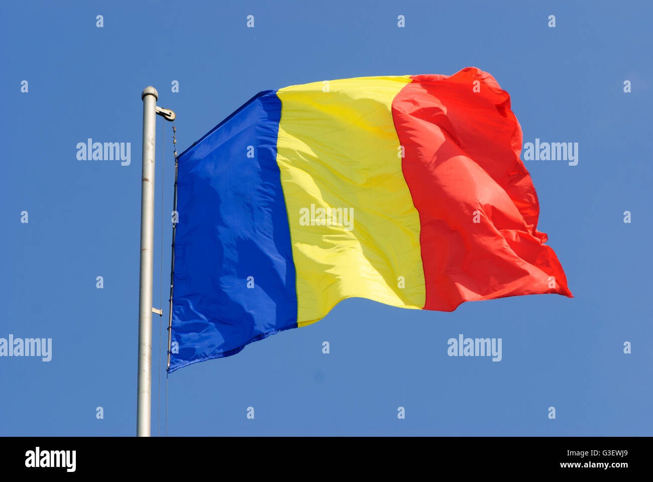 flag of Romania, Romania Bucharest Bucuresti Stock Photo - Alamy