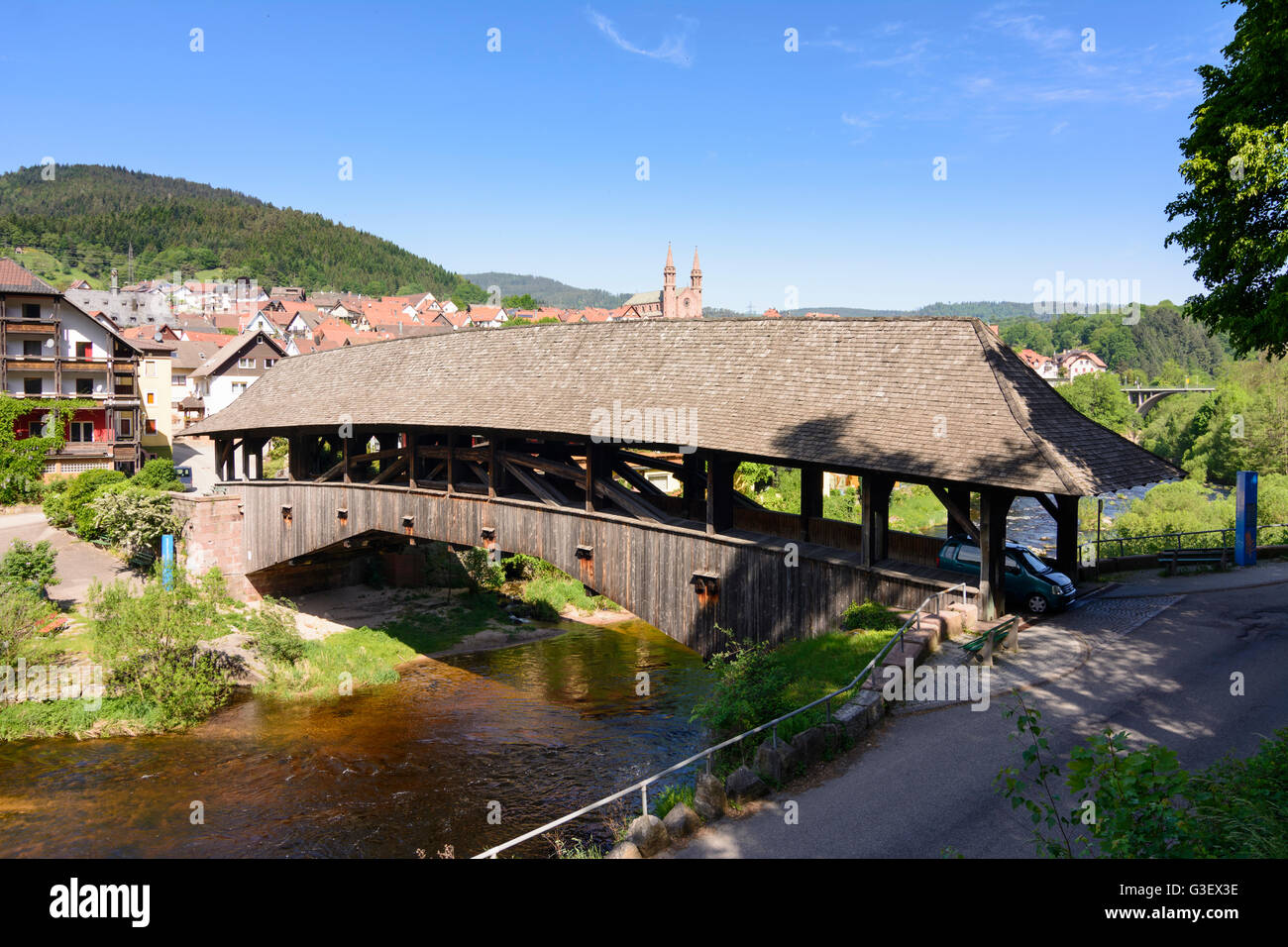 Wooden bridge river murg hi-res stock photography and images - Alamy