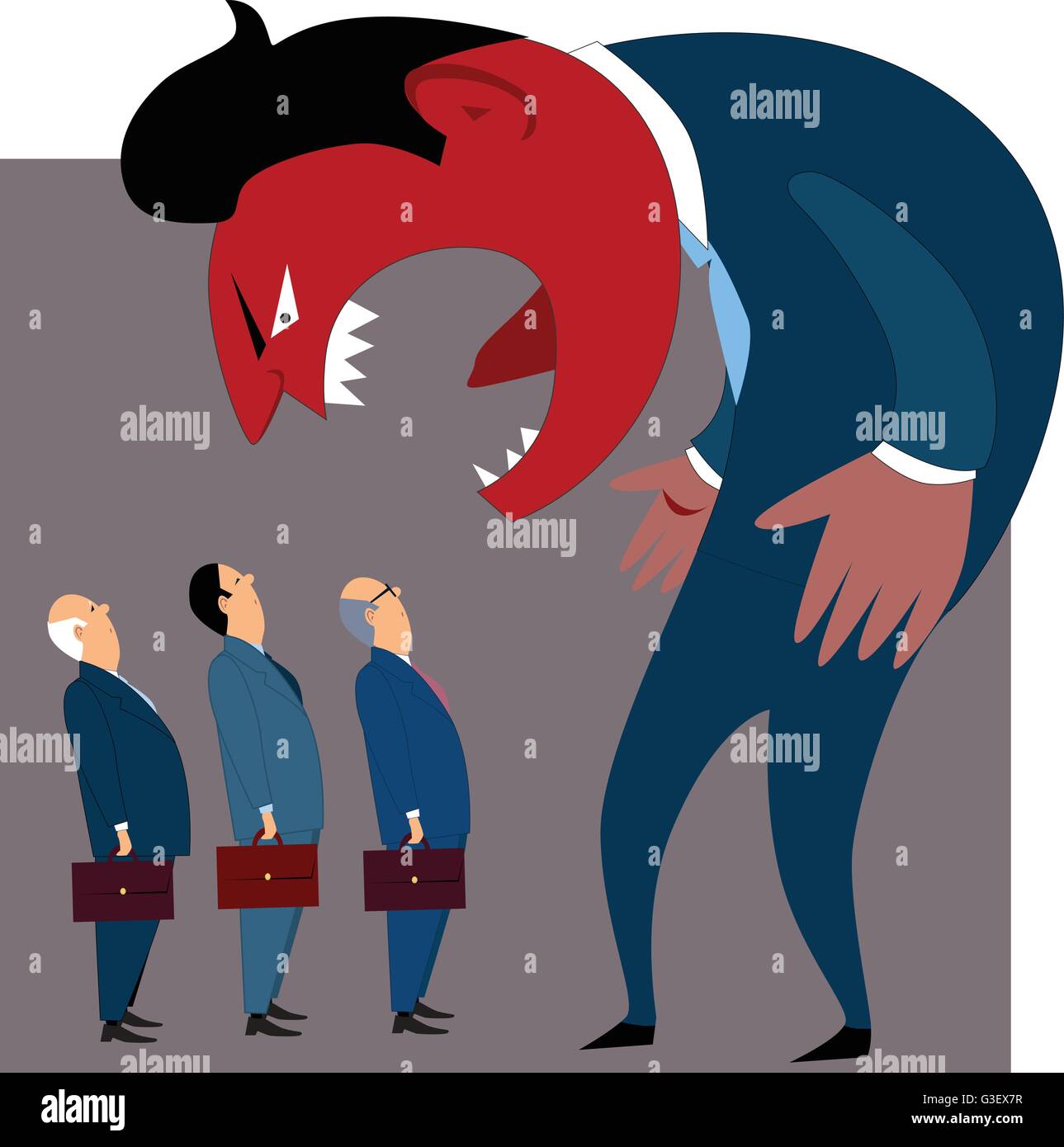 Anger management cartoon Stock Vector Images - Alamy