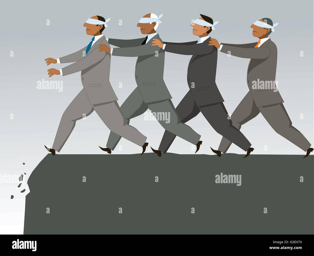 The blind leads the blind hi-res stock photography and images - Alamy