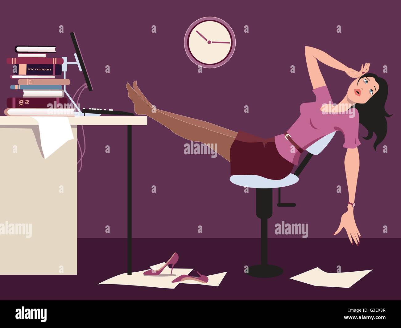Time management cartoon hi-res stock photography and images - Alamy