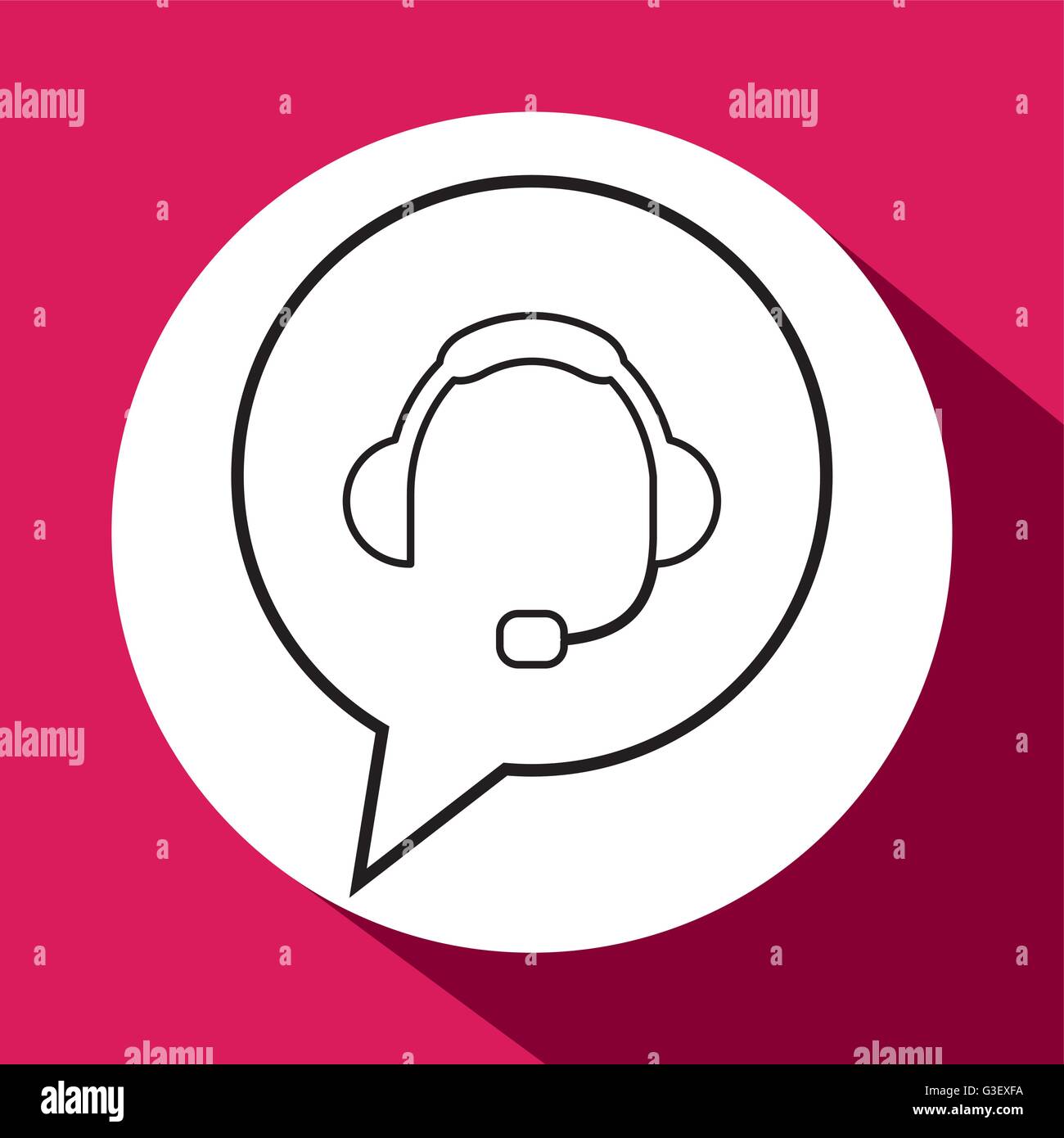 Call center design. Global communication. Flat illustration Stock ...