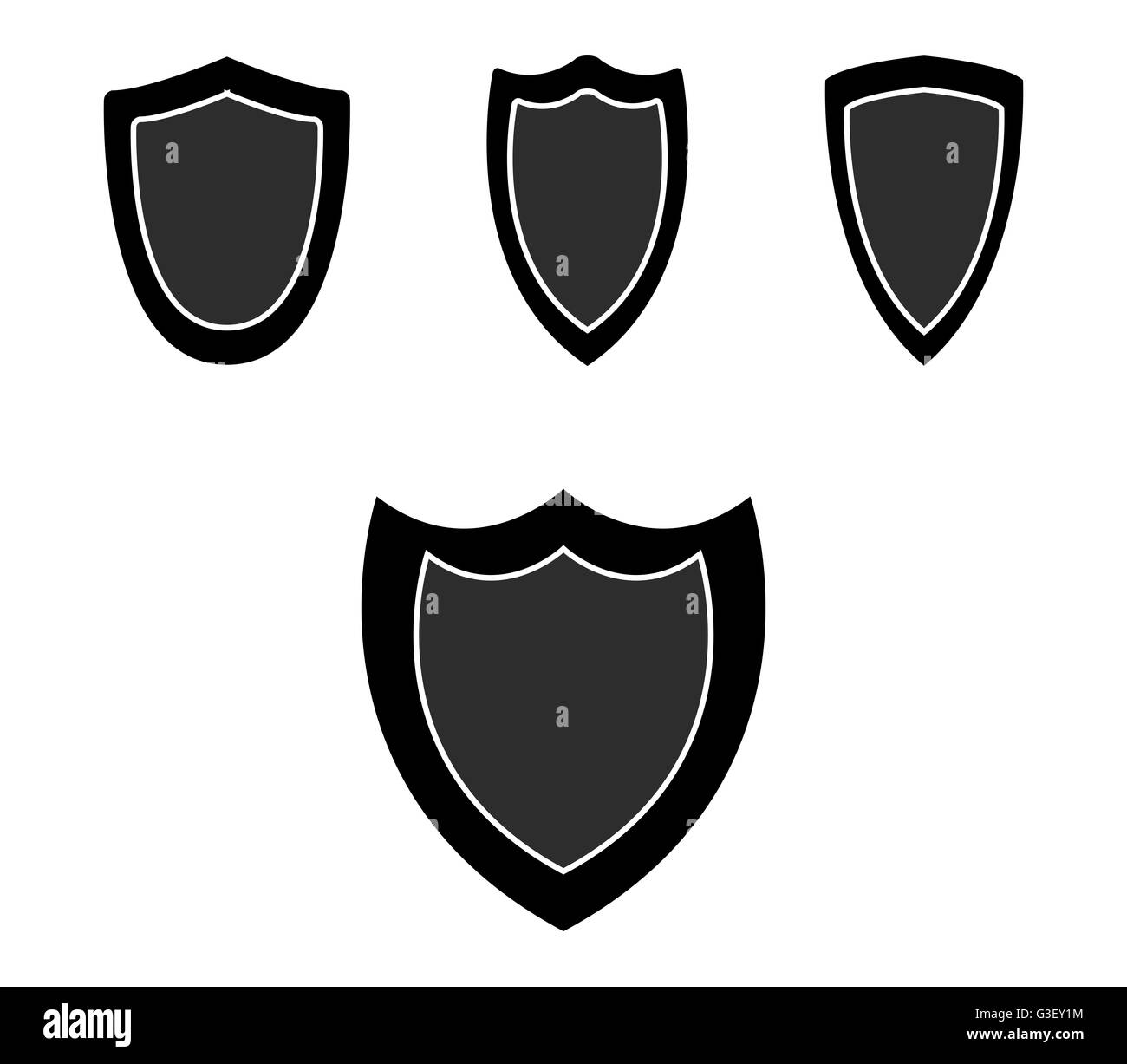 Shield badge shapes hi-res stock photography and images - Alamy