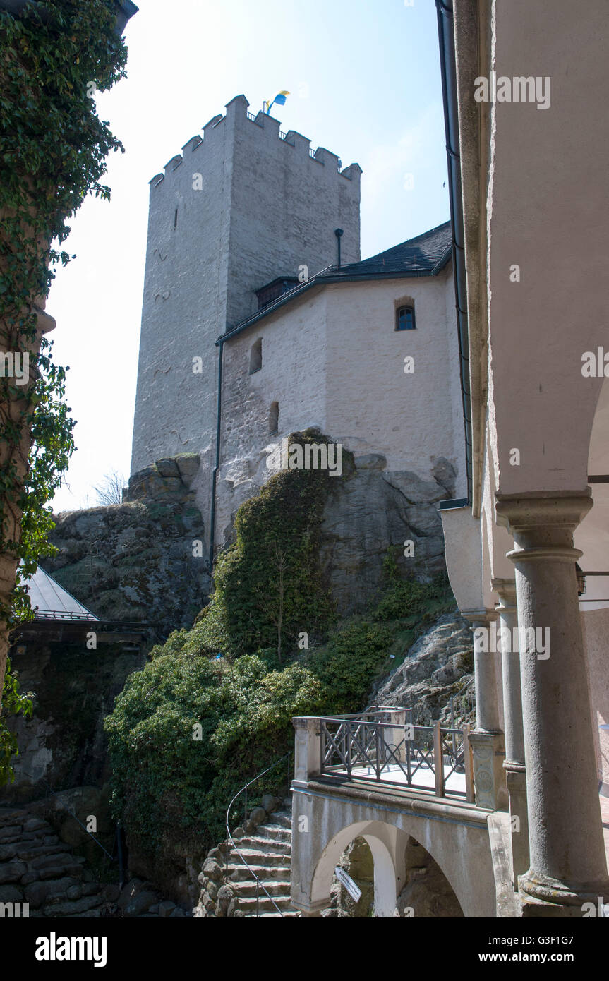 Inner courtyard, Falkenstein Castle, Bavaria, Germany Stock Photo - Alamy