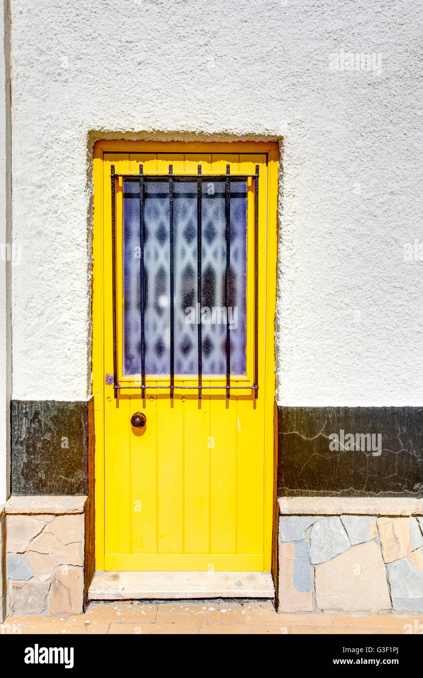 Front door, house wall, architecture, Rota, Costa de la Luz, Andalusia ...