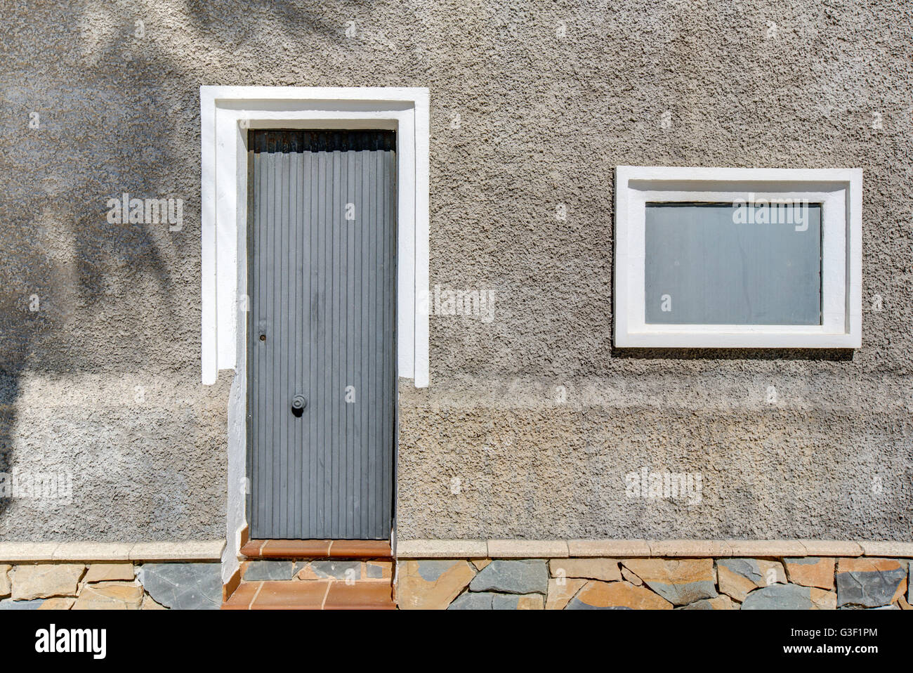 Front door, house wall, architecture, Rota, Costa de la Luz, Andalusia ...