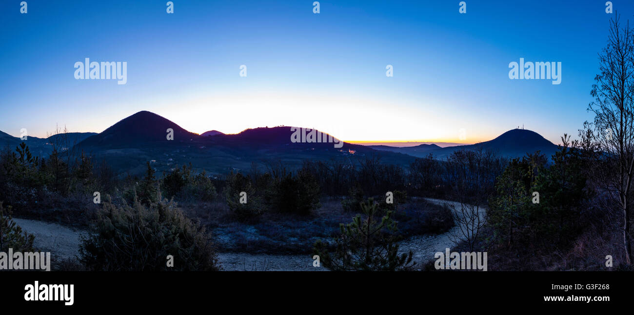 Colli Euganei, landscape, dusk, Veneto, Italy Stock Photo - Alamy