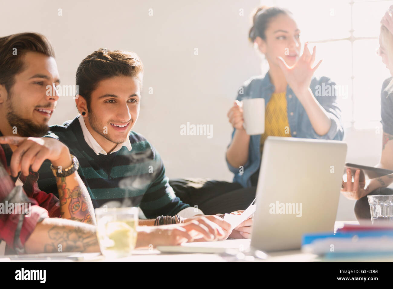 Working with young people hi-res stock photography and images - Alamy