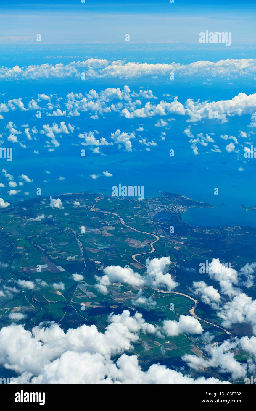 Flight over Australia, Queensland, Australia Stock Photo - Alamy