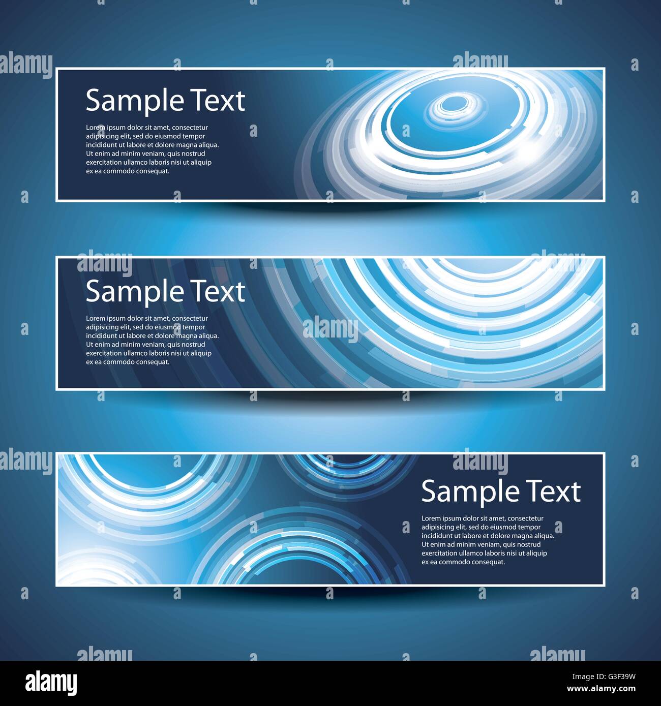 Three Header Designs Stock Vector Image & Art - Alamy