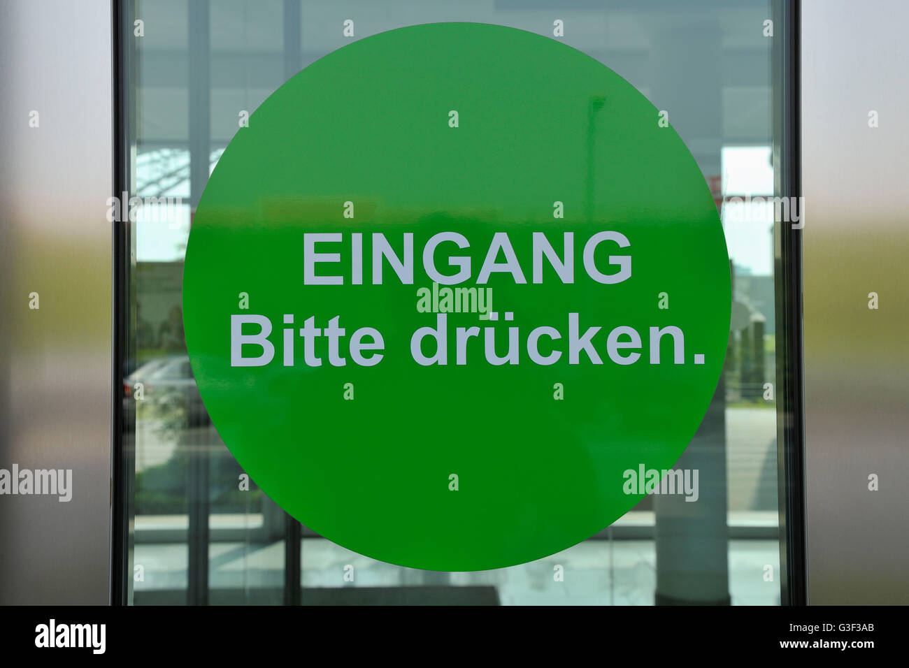 Entry please push hi-res stock photography and images - Alamy