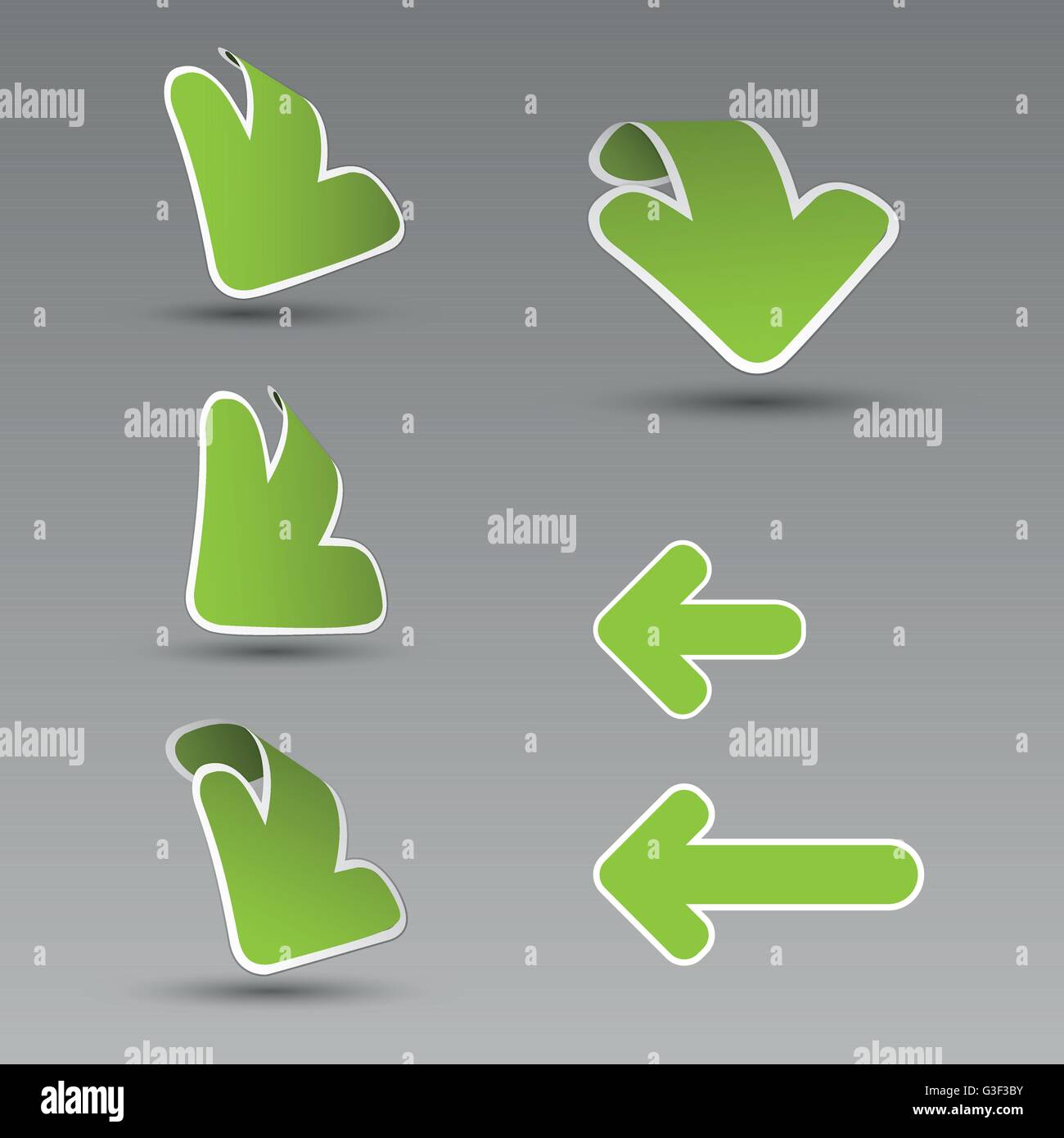 3D Arrow Labels Stock Vector Image & Art - Alamy