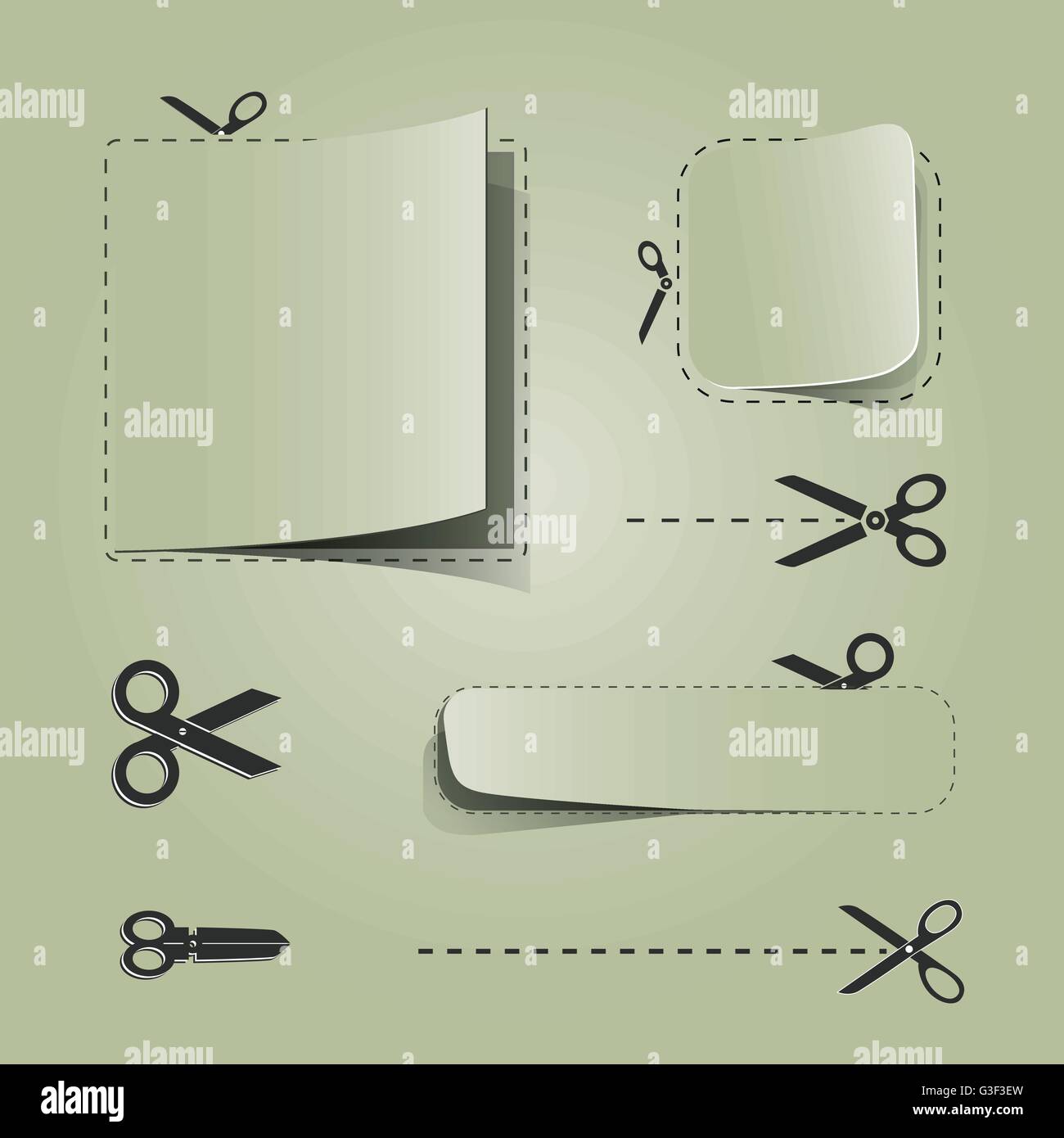 Blank post it note cut out Stock Vector Images - Alamy