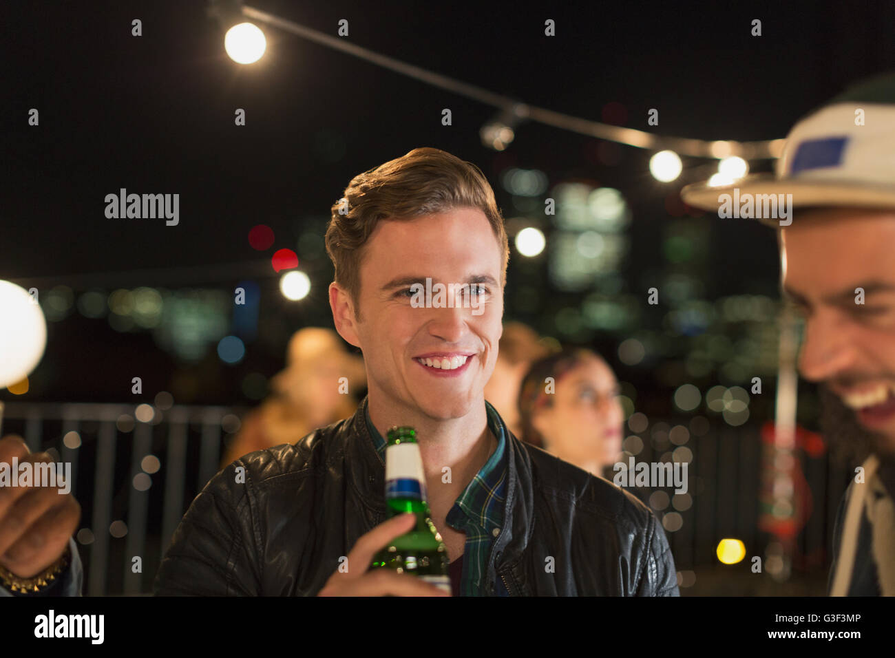Rooftop man hi-res stock photography and images - Alamy