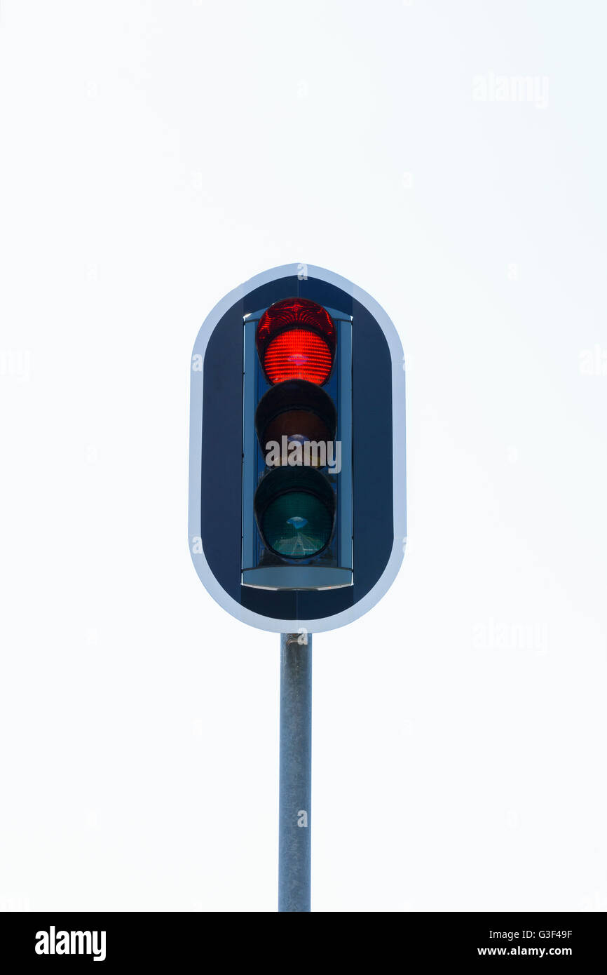 Green Traffic Light Against white Background, Denmark Stock Photo - Alamy
