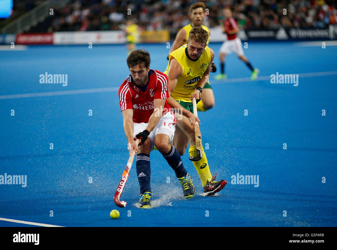 Great Britain's Adam Dixon and Australia's Joshua Beltz during the Pool ...