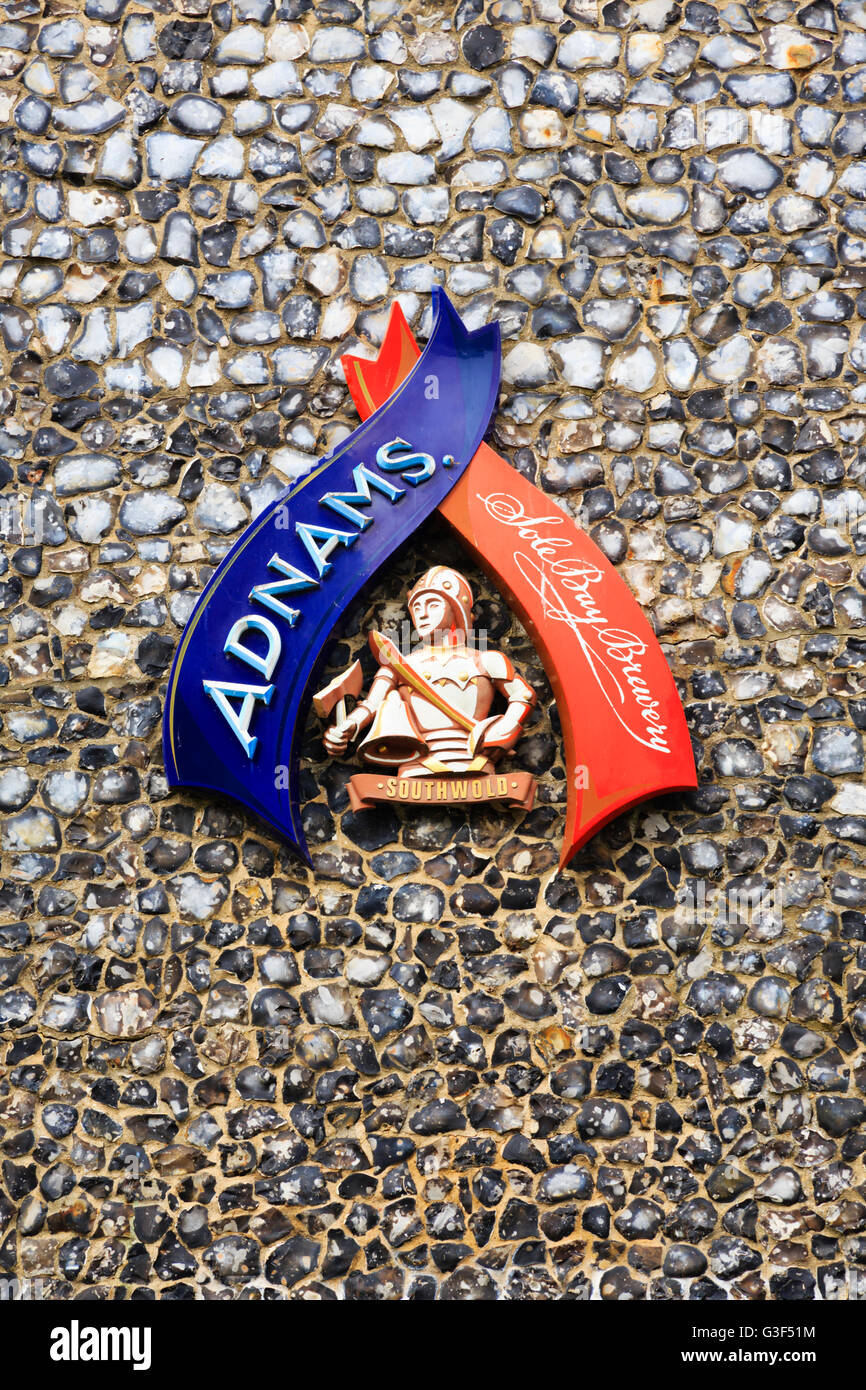 Adnams brewery sign, Southwold, Norfolk, England Stock Photo - Alamy