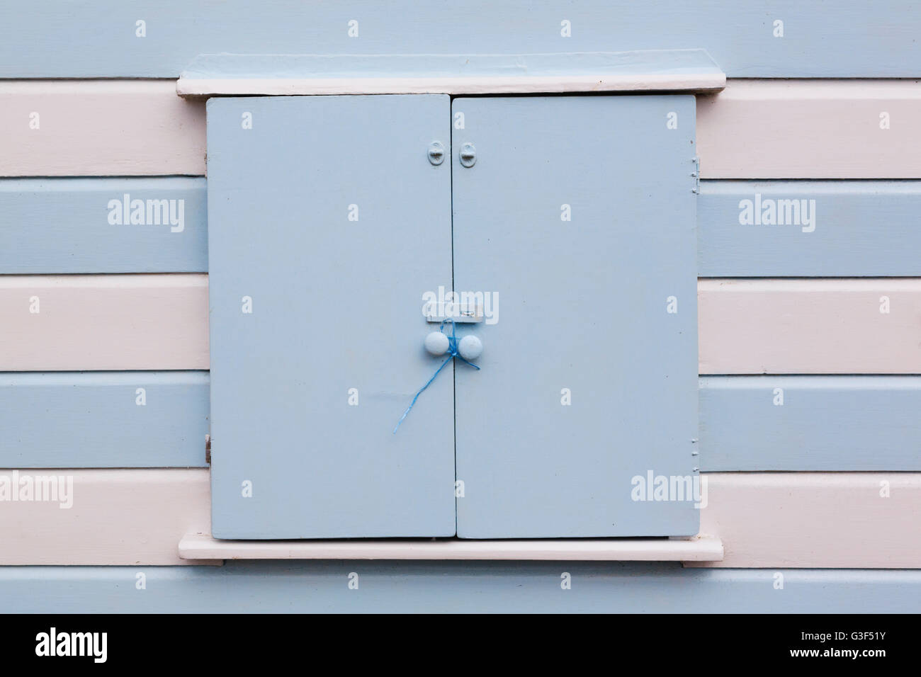 Shutter window on Beach hut, Southwold Stock Photo - Alamy