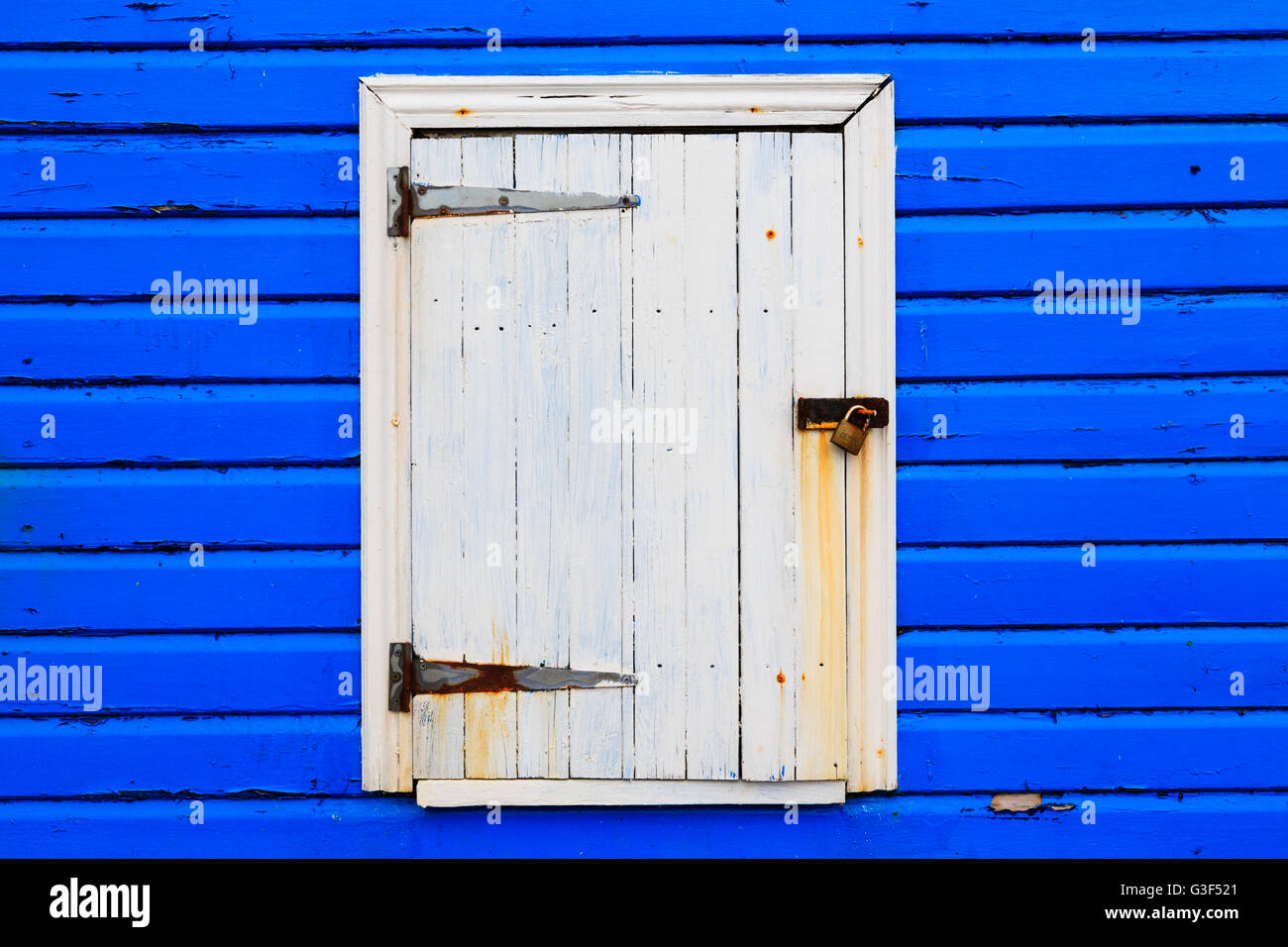 Shutter window on Beach hut, Southwold Stock Photo - Alamy