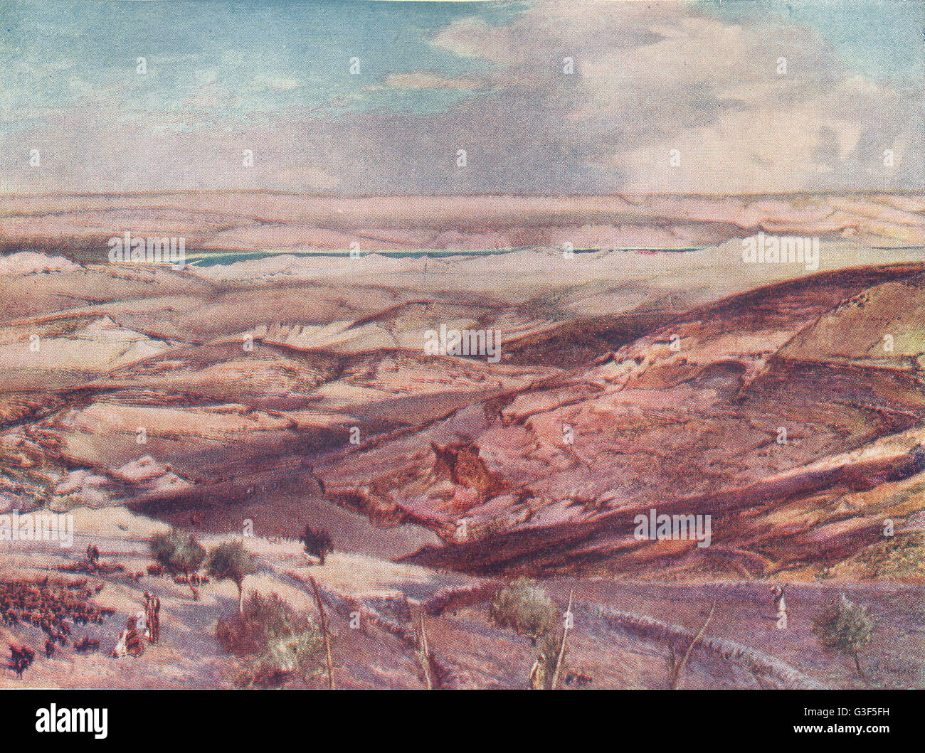 ISRAEL: Judean desert & Dead sea highest point of Mount Olives, old ...